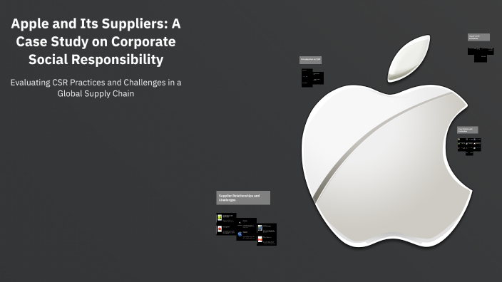 Apple and Its Suppliers: A Case Study on Corporate Social ...