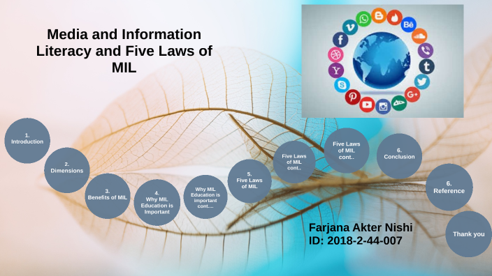 Media and Information Literacy and Five Laws of MIL by Farjana Akter on ...