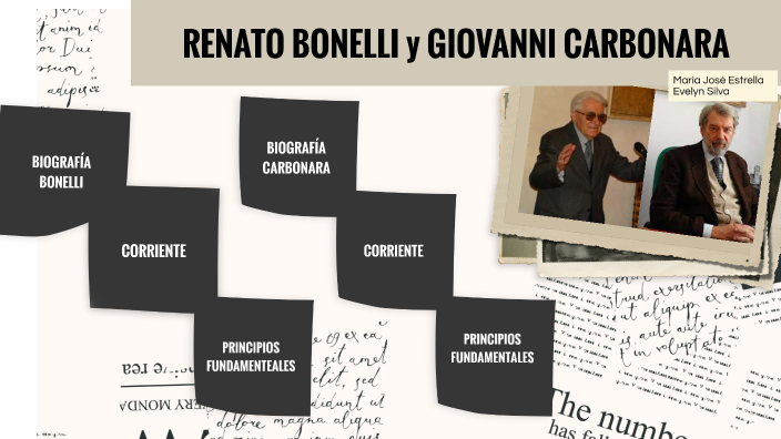 Renato Bonelli y Giovanni Carbonara by María José Estrella Orquera on Prezi