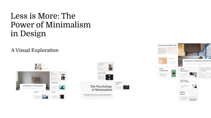 Less is More: The Power of Minimalism in Design by Jack Welch on Prezi
