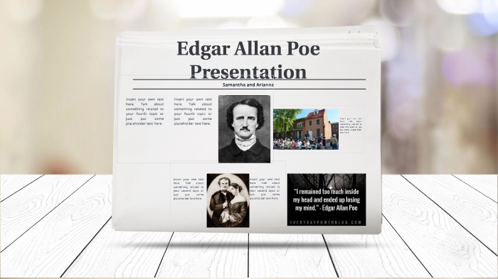 Edgar Allan Poe Presentation by samantha White on Prezi