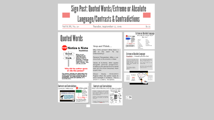 Sign Post: Quoted Words by Nicole Case on Prezi