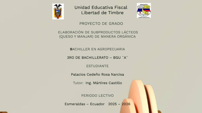 Elaboración de Subproductos Lácteos Orgánicos by MILENA MAYTE CEDE O ...