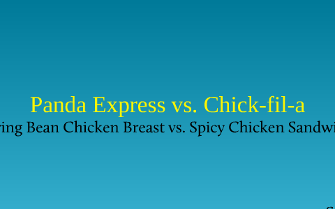 Panda Express vs. Chick-fil-a by Sean Zalewski on Prezi