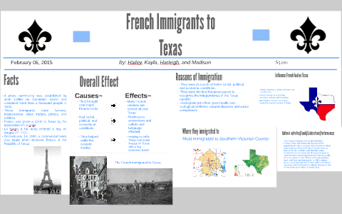 French Immigrants to Texas by bobby james on Prezi