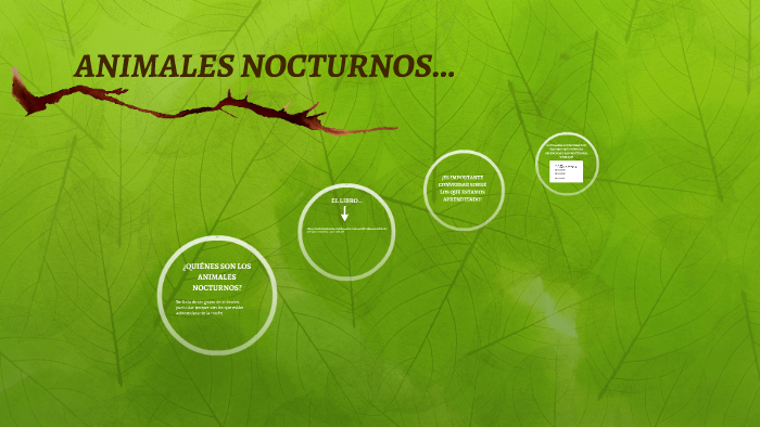 ANIMALES NOCTURNOS... by magali borelli on Prezi