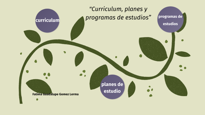 Currículum, planes y programas de estudios” by fatima Gomez Lerma on Prezi
