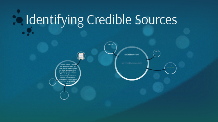 Identifying Credible Sources by Lauren Mattson
