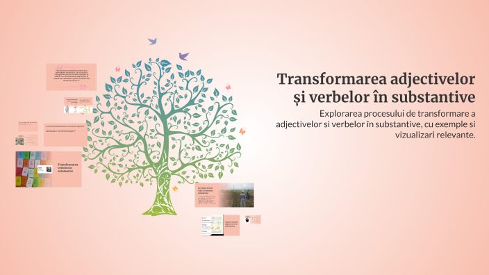 Transformarea adjectivelor și verbelor în substantive by maddy cjc on Prezi