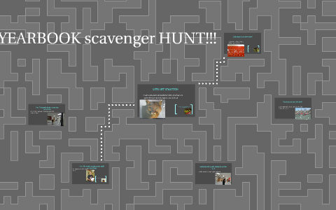 YEARBOOK scavenger HUNT!!! by shaun andrews