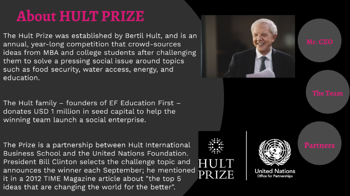 Hult Prize presentation by khadija kidar on Prezi