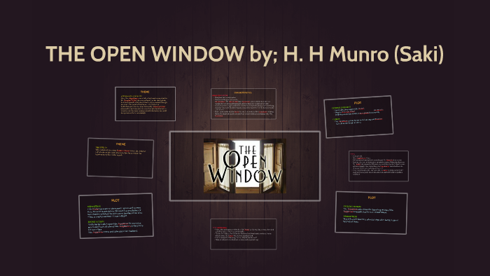 THE OPEN WINDOW by; H. H Munro (Saki) by Athirah Farhana on Prezi