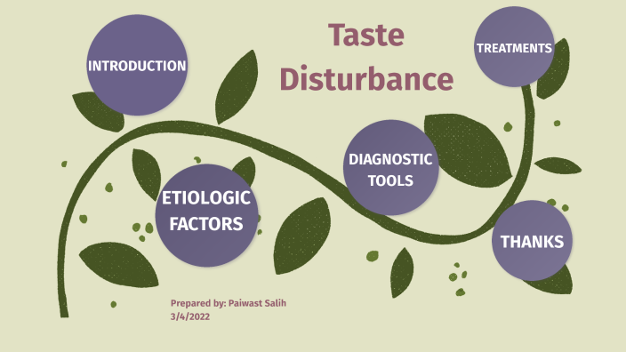 Taste Disturbance by paiwast bechar on Prezi