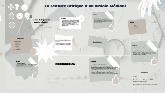 La Lecture Critique d'un Article Médical by Sara Errossafi on Prezi