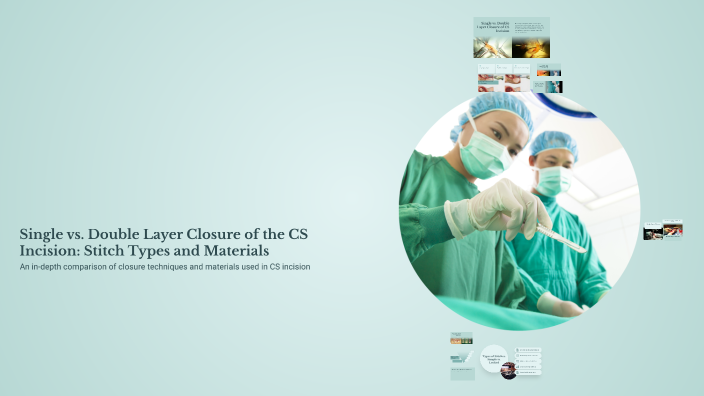 Single vs. Double Layer Closure of the CS Incision: Stitch Types and ...