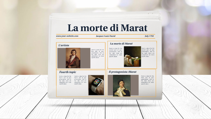 DAVID/LA MORTE DI MARAT by Rosaria Guidone on Prezi