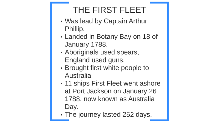 THE FIRST FLEET by cooper ferris on Prezi