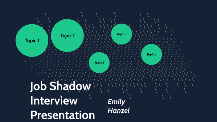 job shadow presentation by Emily Hanzel on Prezi