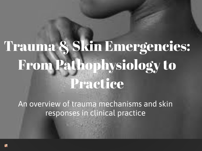 Trauma & Skin Emergencies: From Pathophysiology to Practice by ...
