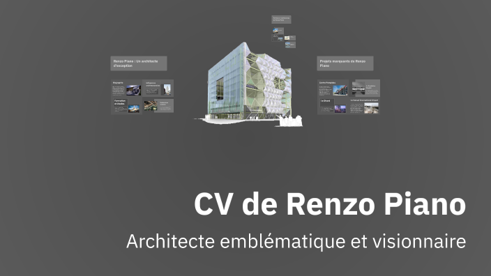 CV de Renzo Piano by Enzo FRAYSSE on Prezi