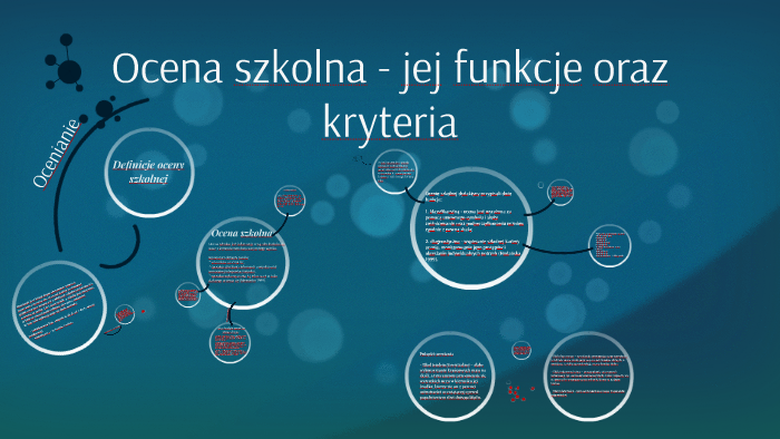 Ocena szkolna - jej funkcje oraz kryteria by Ania Ania on Prezi