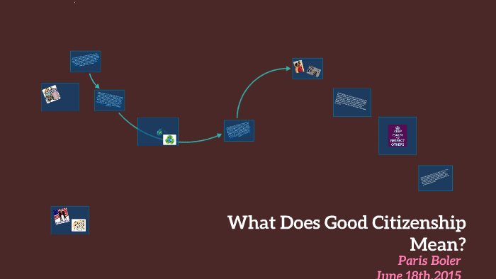 What Does Good Citizenship Mean? by Paris Lashay on Prezi