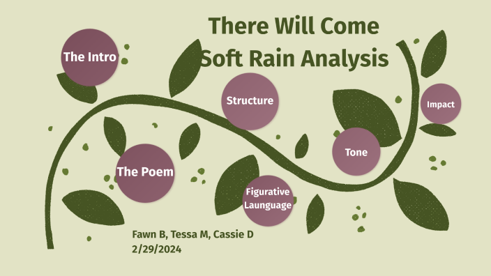 There Will Come Soft Rains poem analysis- Tessa Fawn Cassie by Tessa ...