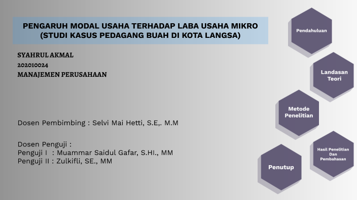 PRESENTASI by Syahrul Akmal on Prezi