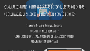 Formularios HTML5, control de cajas de texto, listas ordenadas, no ...