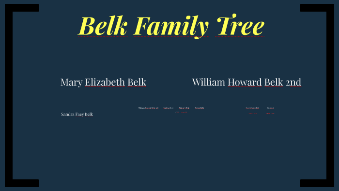 Belk Family Tree by Sunnie Windham on Prezi