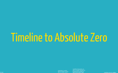 Timeline to Absolute Zero by Ryan Grant on Prezi