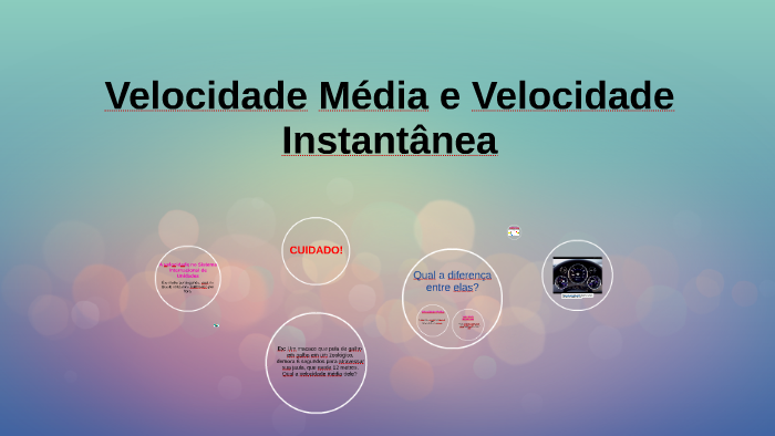 Velocidade Média e Velocidade Instantânea by Fernanda Cristina on Prezi