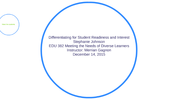Differentiating for Student Readiness and Interest by Stephanie Johnson on Prezi