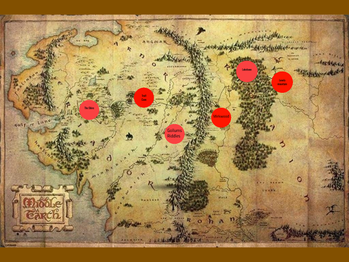 Map of Middle Earth by Eric Sheets on Prezi