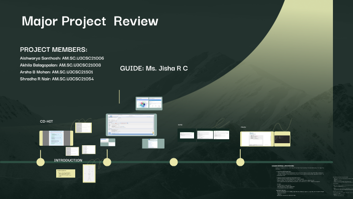 Major Project Mid Review by ARSHA B MOHAN on Prezi