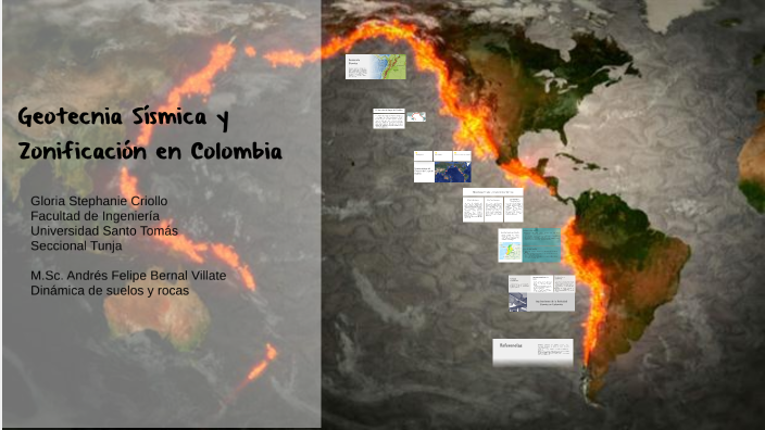 Geotecnia Sísmica y Zonificación en Colombia by Stephanie Criollo on Prezi
