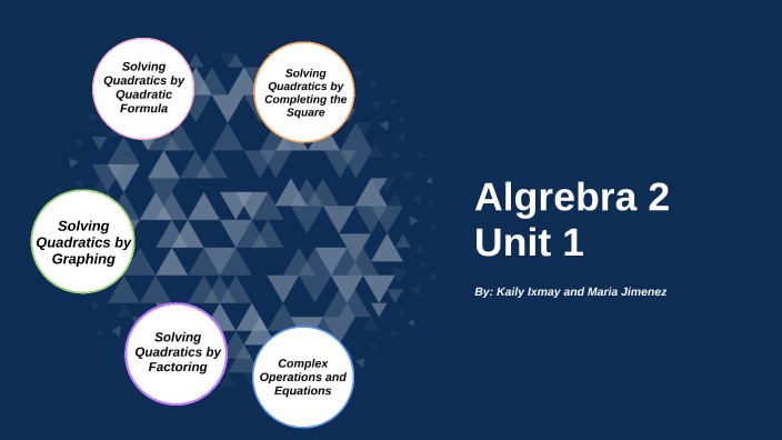 Algebra 2 - Unit 1 by Kaily Ixmay on Prezi