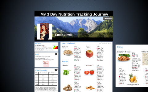 My 3 Day Nutrition Tracking Journey by Mila S on Prezi