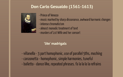 Madrigal and Secular Song in the 16th Century by