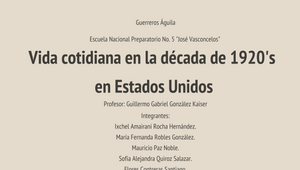 Vida cotidiana en la década de 1920's en Estados Unidos by Mauricio Paz ...