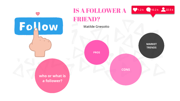 IS A FOLLOWER A FRIEND? by matilde gnesotto on Prezi