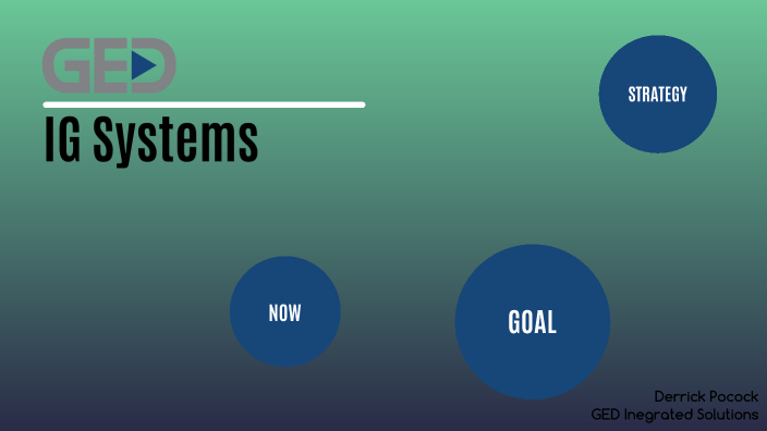 GED IG Systems Presentation by Derrick Pocock on Prezi