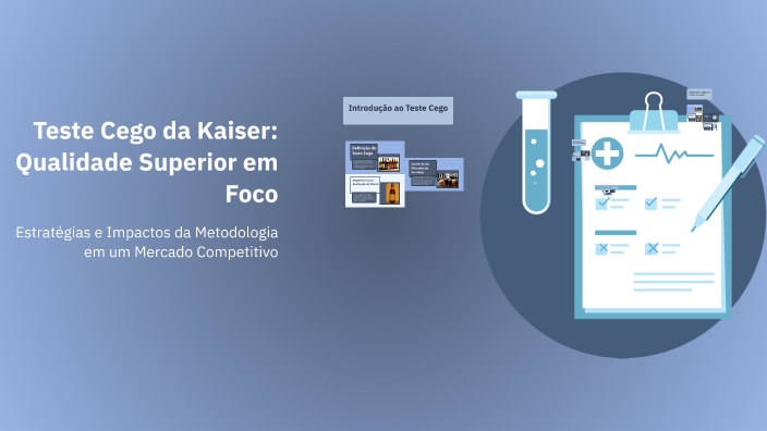 Teste Cego da Kaiser: Qualidade Superior em Foco by Maria Luiza Alves ...