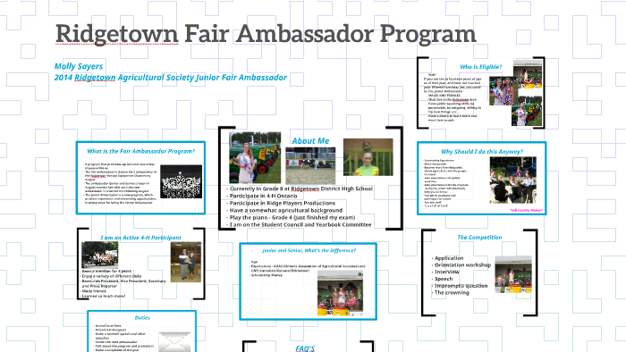 Ridgetown Fair Ambassador Program by Molly Sayers on Prezi