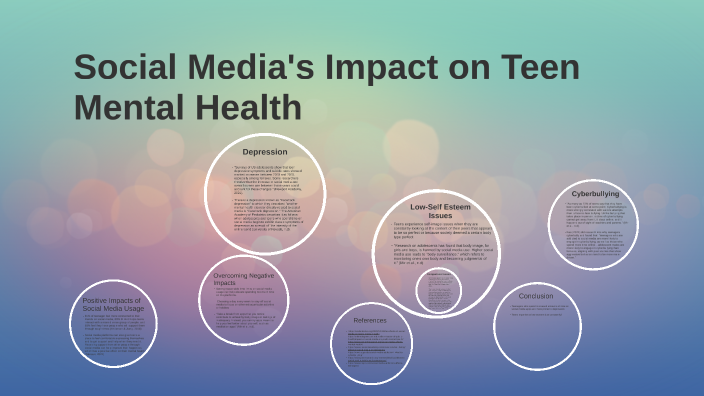 Social Media's Impact on Teen Mental Health by makayla jones on Prezi