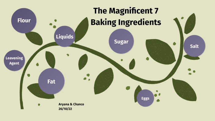 The Magnificent 7 Baking Ingredients by Aryana De Leon on Prezi