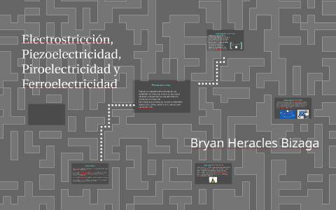 Electrostricción, Piezoelectricidad, Piroelectricidad y Ferr by Bryan ...