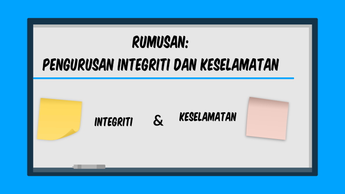 PENGURUSAN INTEGRITI DAN KESELAMATAN by MUHAMMAD HAFIS B. JEFRI (DOF ...