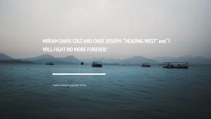 MIRIAM DAVIS COLT AND CHIEF JOSEPH: “HEADING WEST” by Morgan Priebe on ...