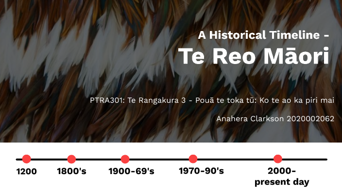 Historical Te Reo Māori Timeline by Ana Clarkson on Prezi
